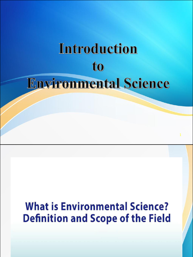 Env Sci - Lesson 1 - Overview PPT.1707699162467 | PDF | Environmental ...