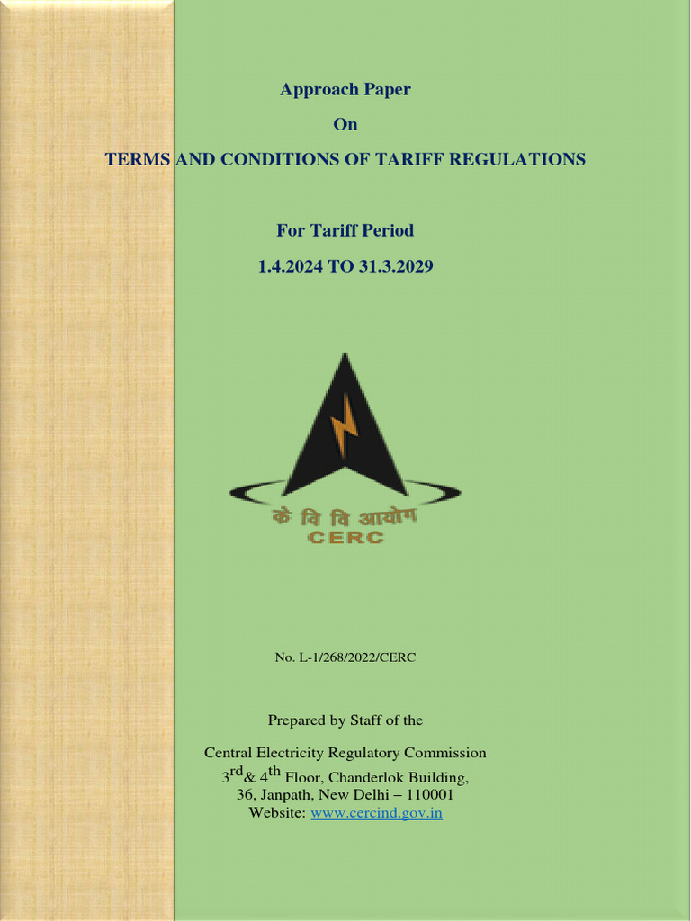 Approach Paper-Tariff Regulations 2024-29 | PDF | Power (Physics ...
