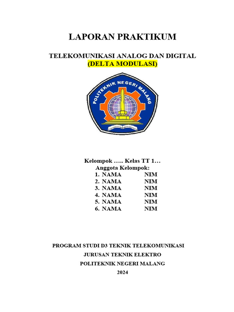 Praktikum Modulasi Delta Telekomunikasi | PDF