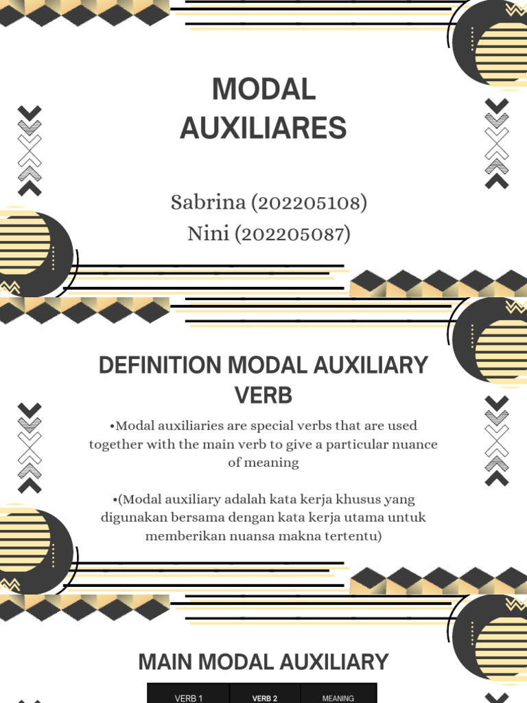 Modal Auxiliary KLMPK 2 | PDF