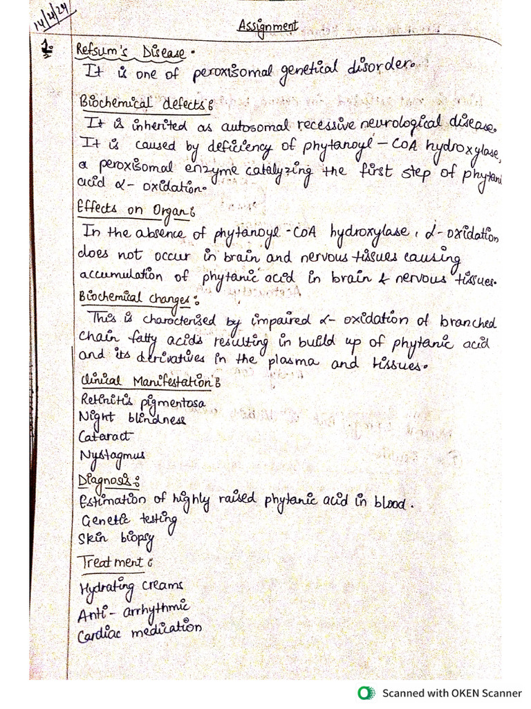 Biochem Assignment | PDF