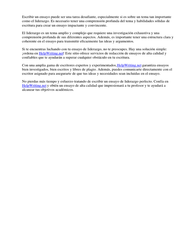 Introducción Al Ensayo de Liderazgo | PDF | Scribd | Computing