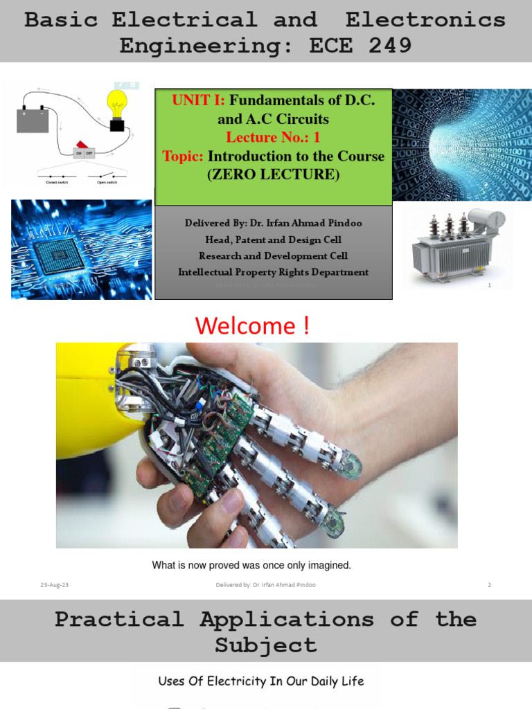 Zero Lecture - ECE 249 | PDF | Electrical Engineering | Electronic Engineering