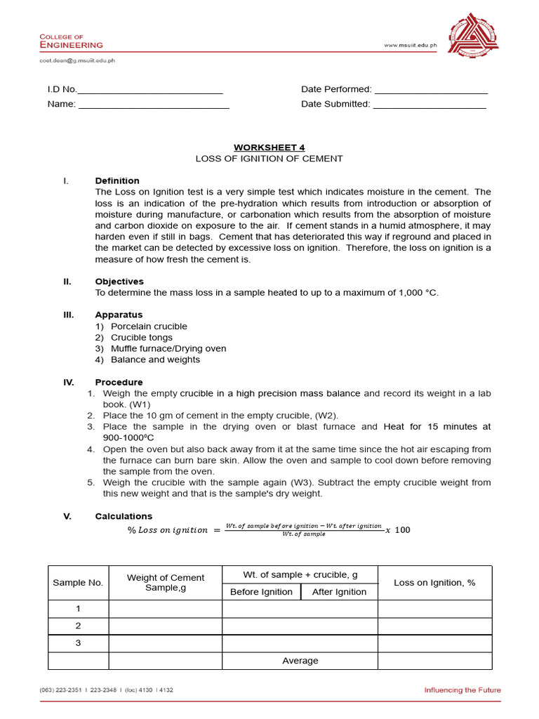 Worksheet 4 | PDF | Materials | Physical Sciences