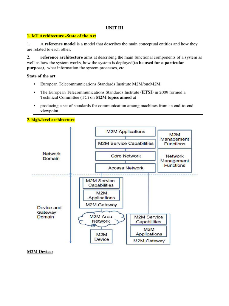 Iot Unit-3 | PDF | Computer Network | Internet Of Things