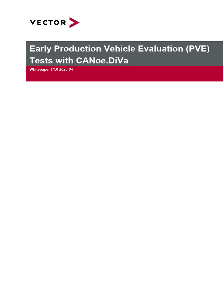Early PVE Testing with CANoe.DiVa | PDF | Information Technology ...