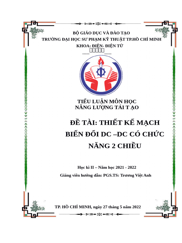 (123doc) Tieu Luan Mon Hoc Nang Luong Tai Tao de Tai Thiet Ke Mach Bien Doi DC DC Co Chuc Nang 2 ...