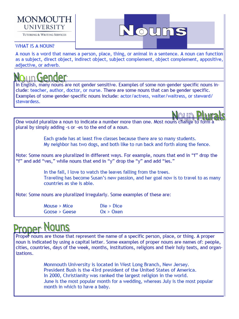Nouns | PDF | Noun | Grammatical Gender
