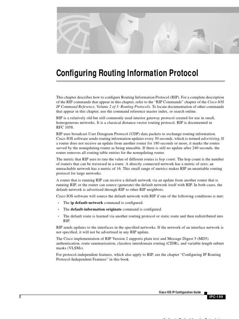 Configuring Routing Information Protocol | PDF | Business