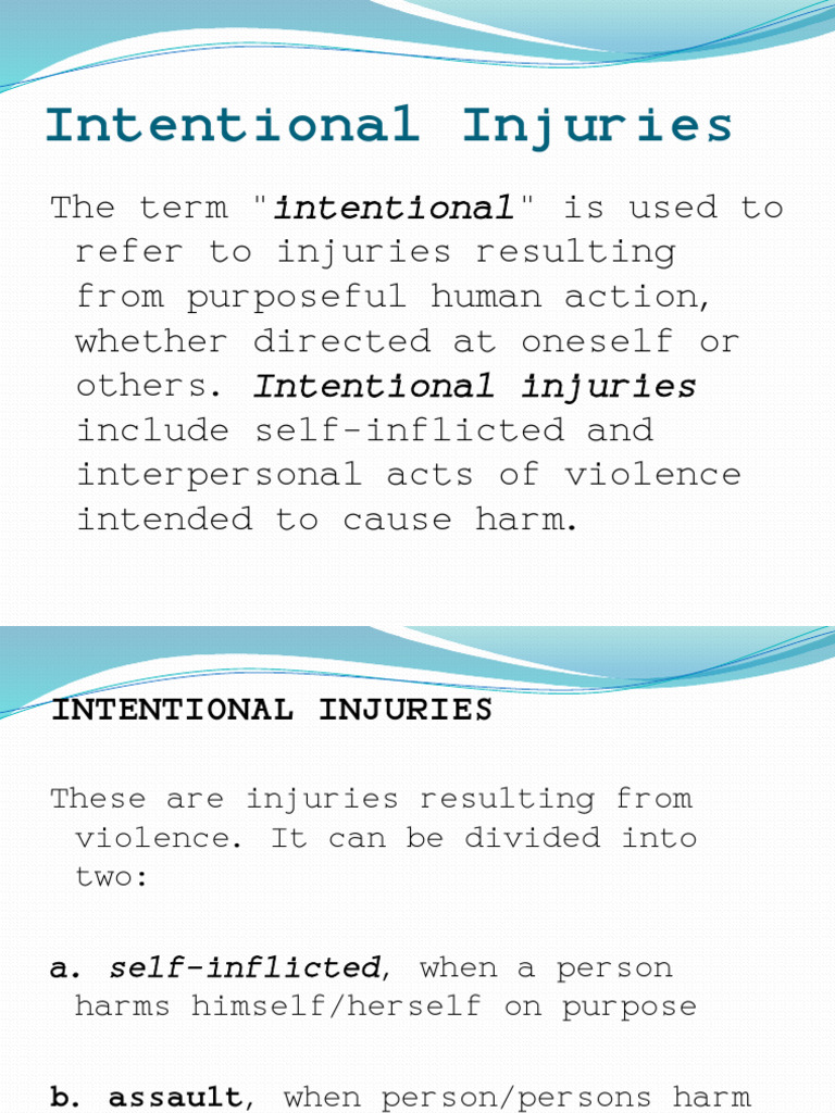 HEALTH 4TH Q Identifying Intentional Injuries | PDF | Cyberbullying ...