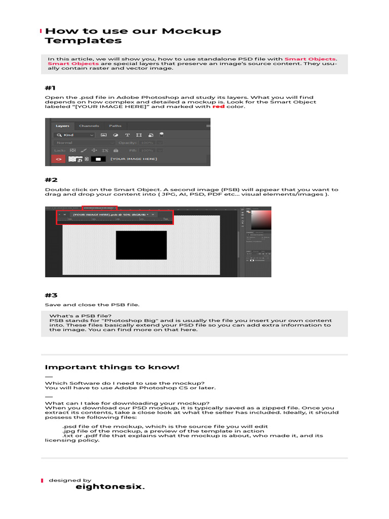 How To Use Our Mockup Templates | PDF