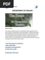 The Brook Summary, Explanation, Word Meanings Class 9 | PDF | English ...