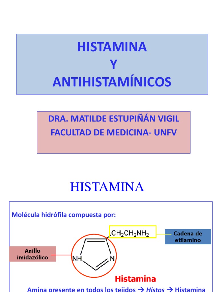 Histamina y Antihistaminicos | PDF | Anatomía | Drogas