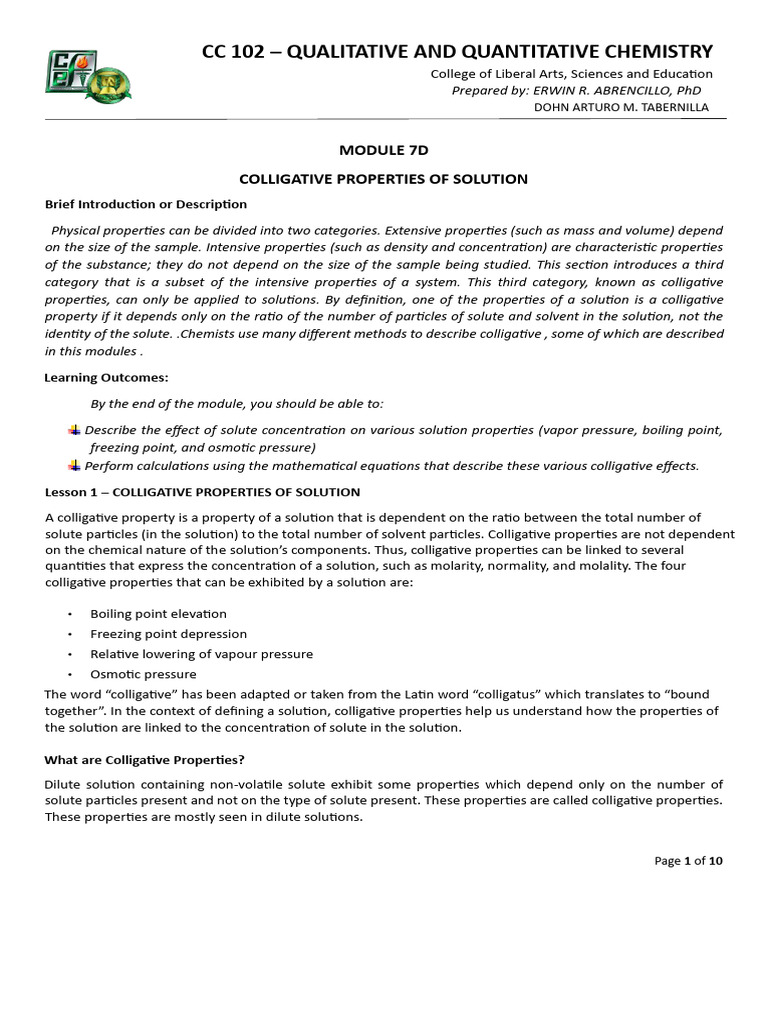 _0vwsyiyra_CC-102-Module-7D-Solution-Colligative-Properties-1 | PDF ...