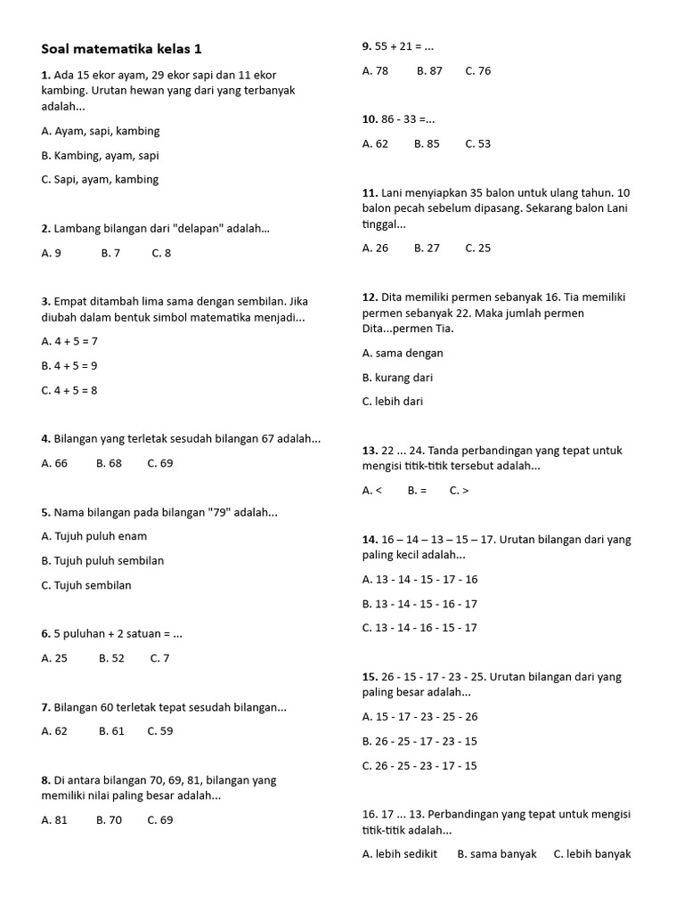 Soal Abang | PDF