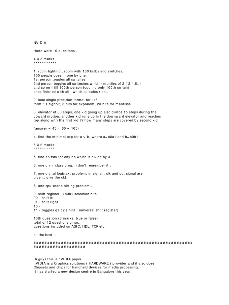 Nvidia | Download Free PDF | Bit | Computer Engineering
