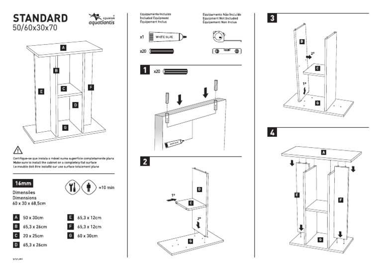 Stand Standard 50-60x30x70 - Assembly Instructions | PDF