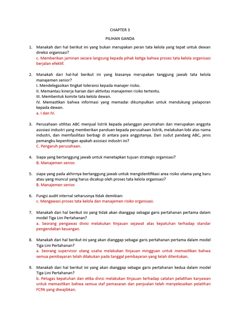 Chapter 3 - Quiz | PDF