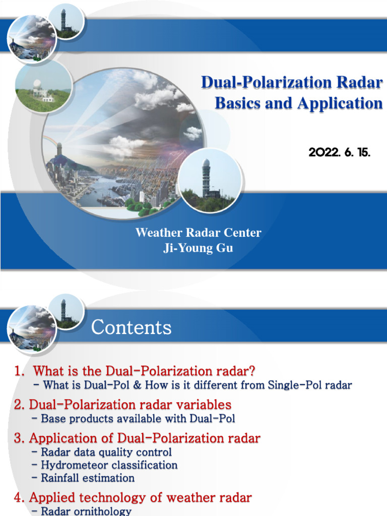 Dual-Pol Radar Basics - 20220615 - Ji-Young Gu - Final | PDF | Radar ...