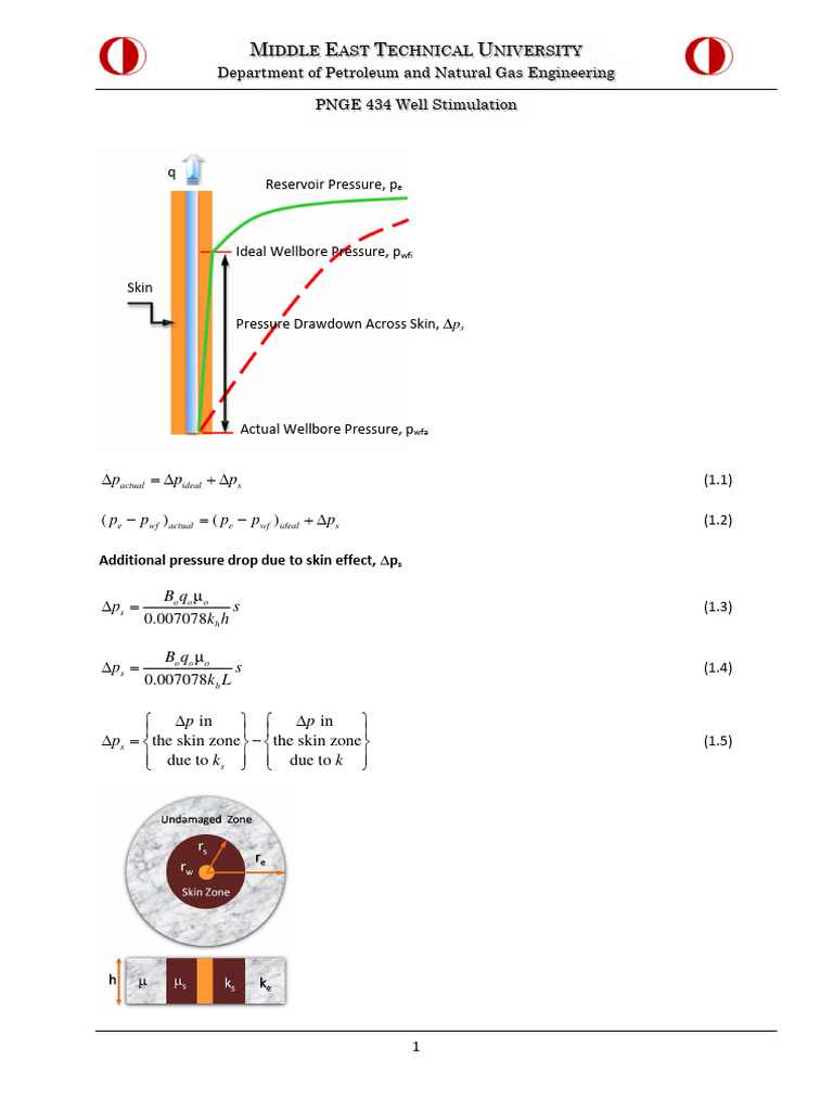 PNGE 434-CHAPTER 1-2016-EQUATION LIST REVISED-c | PDF | Oil Well | Industrial Processes