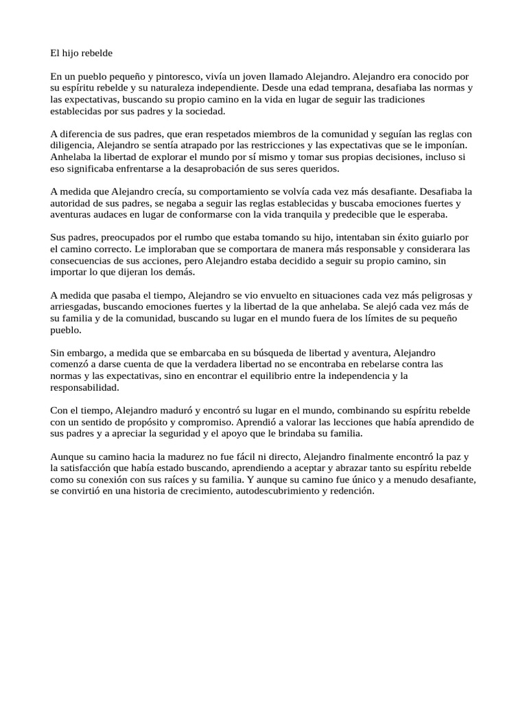 El Hijo Rebelde | PDF | Libertad