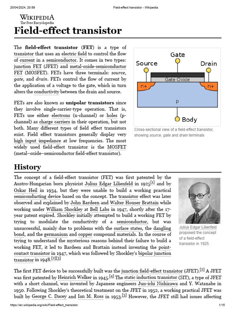 Field-Effect Transistor - SC4 | PDF | Field Effect Transistor | Transistor