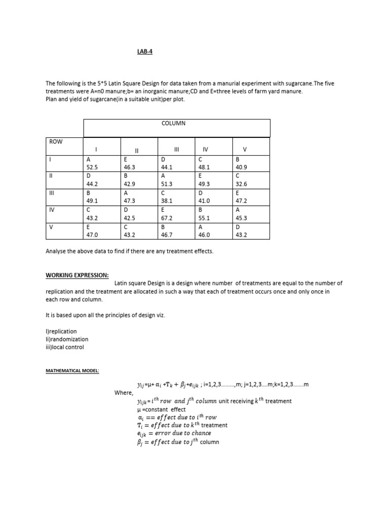 LSD 4 | PDF | Mathematical And Quantitative Methods (Economics ...