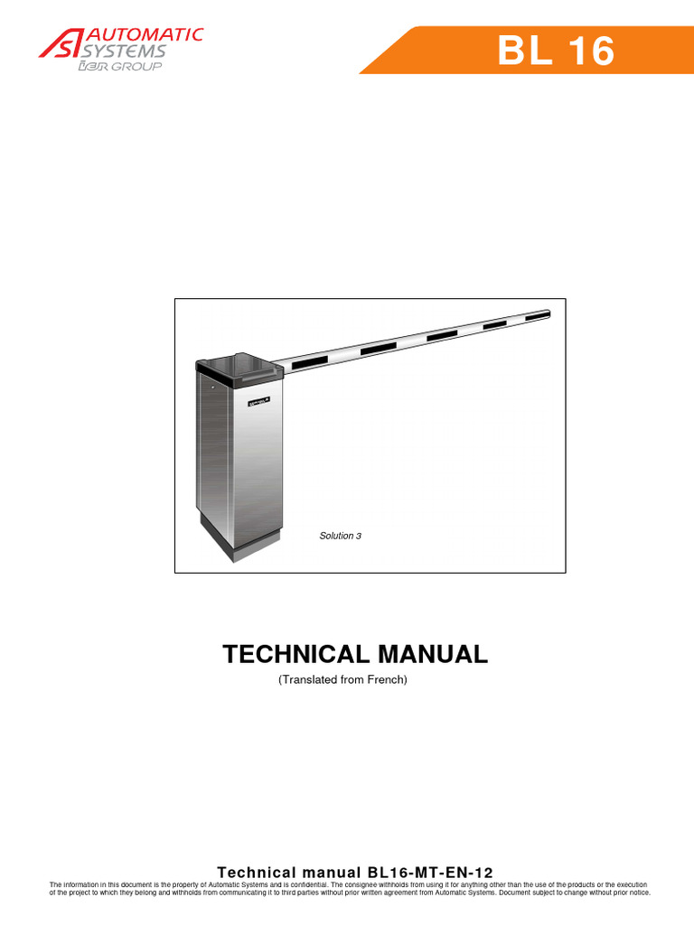 BL 16 (As1320) | PDF | Menu (Computing) | Parameter (Computer Programming)