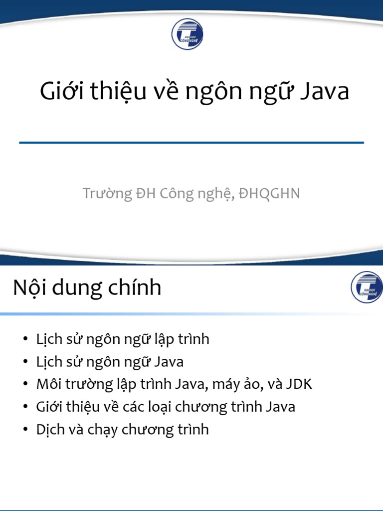 1-Giới thiệu Java | PDF