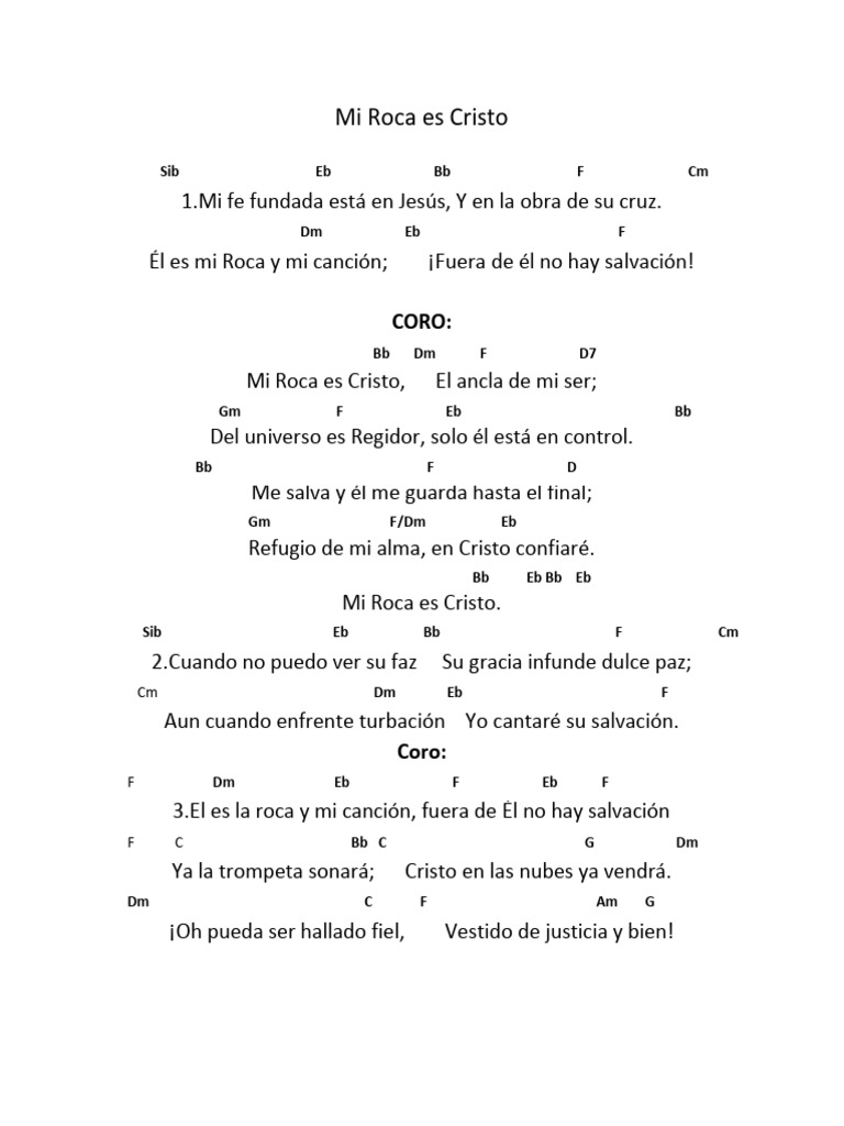 Mi Roca es Cristo | PDF