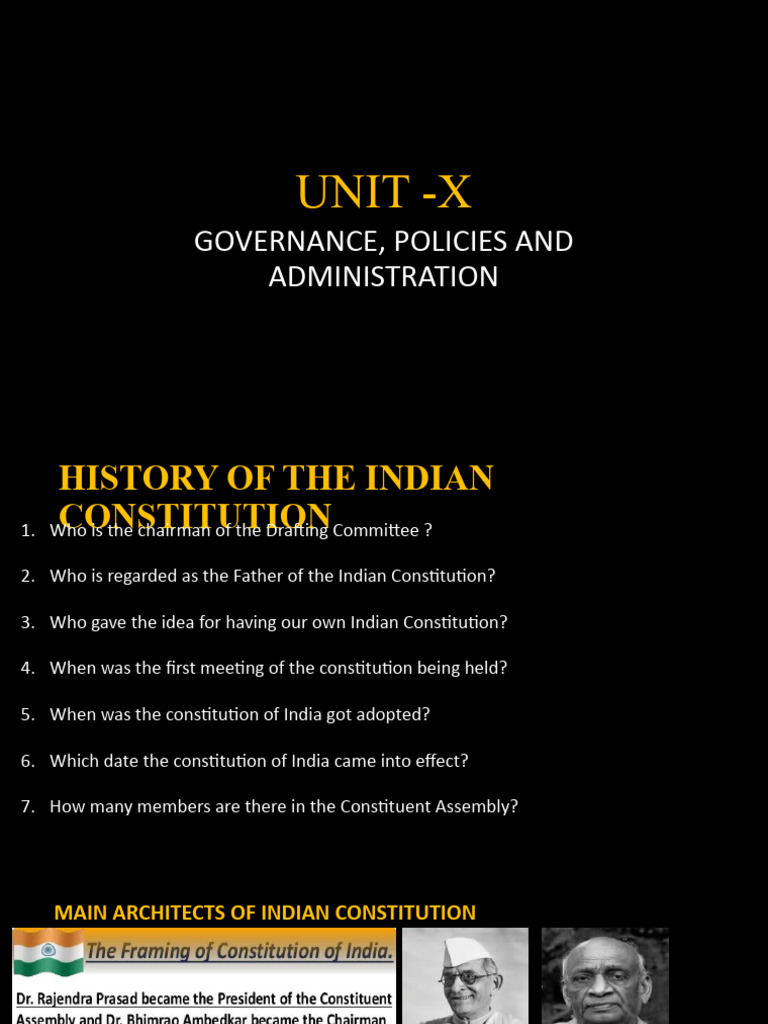 Ppt Indian Constitution | PDF | Legal Documents | Government