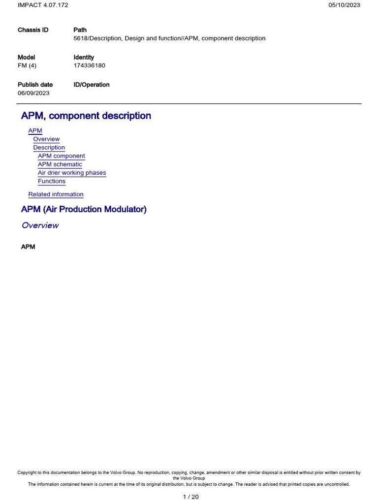 APM, Component Description: APM (Air Production Modulator) | PDF ...