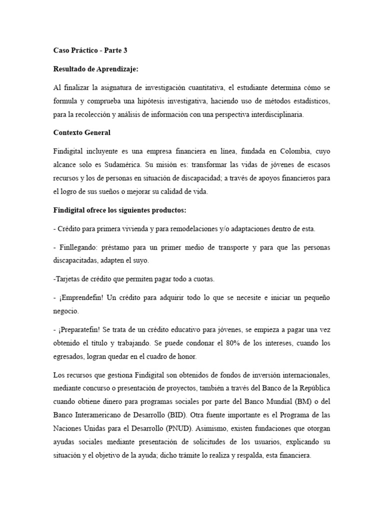 Caso Práctico 3 | PDF | Estadísticas | Software