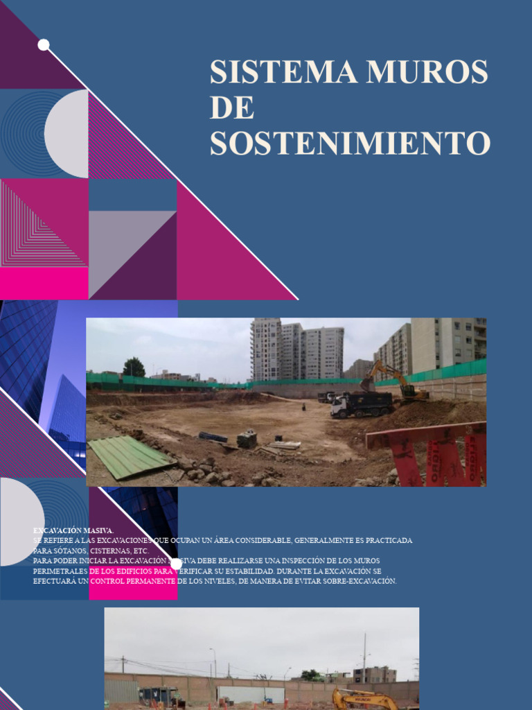 SISTEMA MUROS DE SOSTENIMIENTO | PDF | Perforación