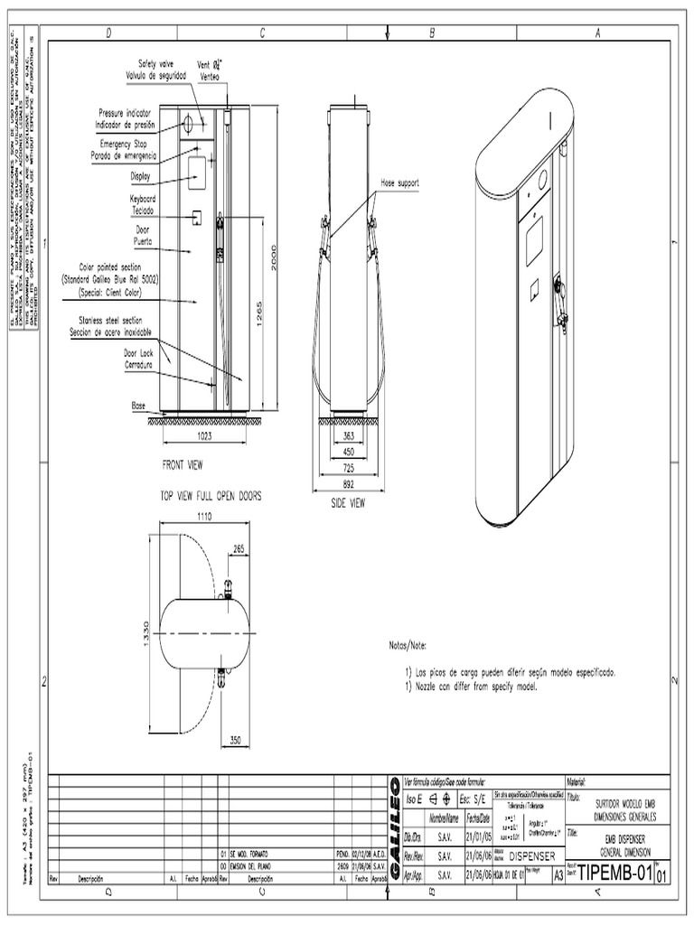Tipemb-01@Dimensiones Generales | PDF