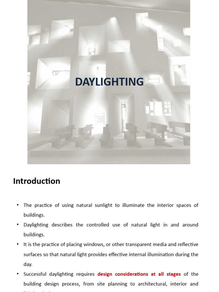 Day Lighting | PDF | Lighting | Window