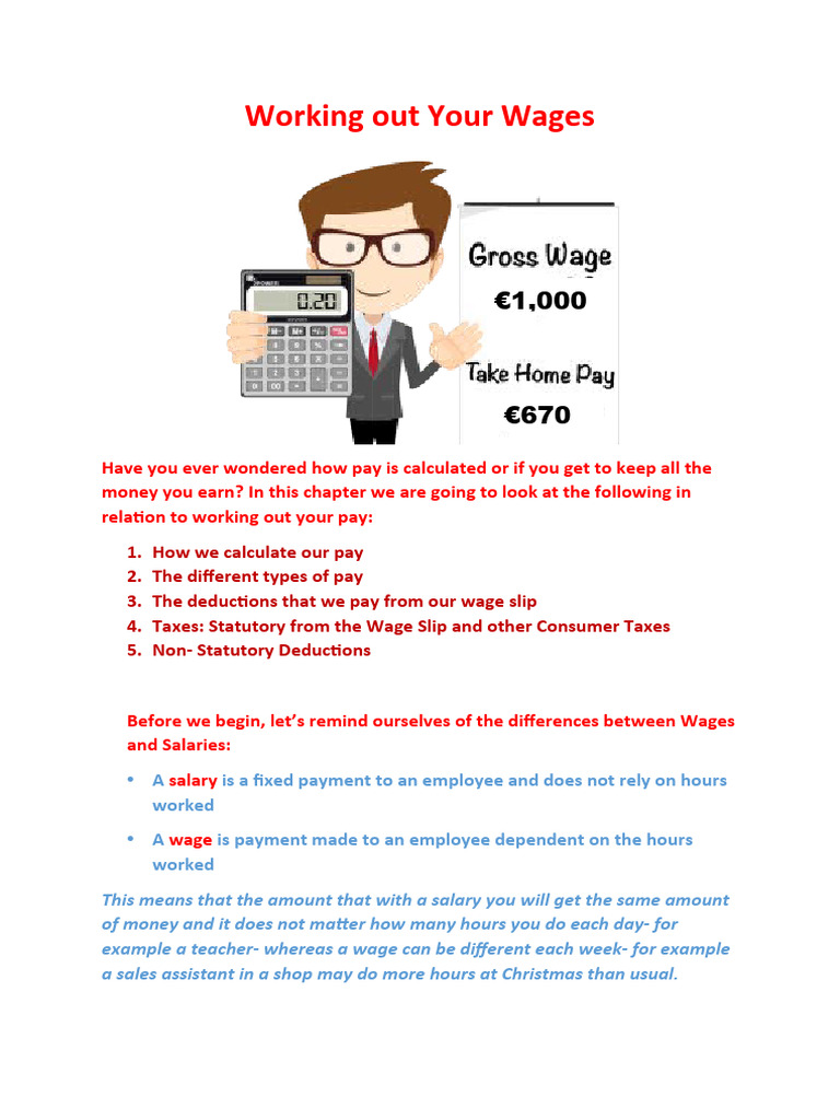 working_out_your_wages__1___2_ | PDF | Taxes | Salary