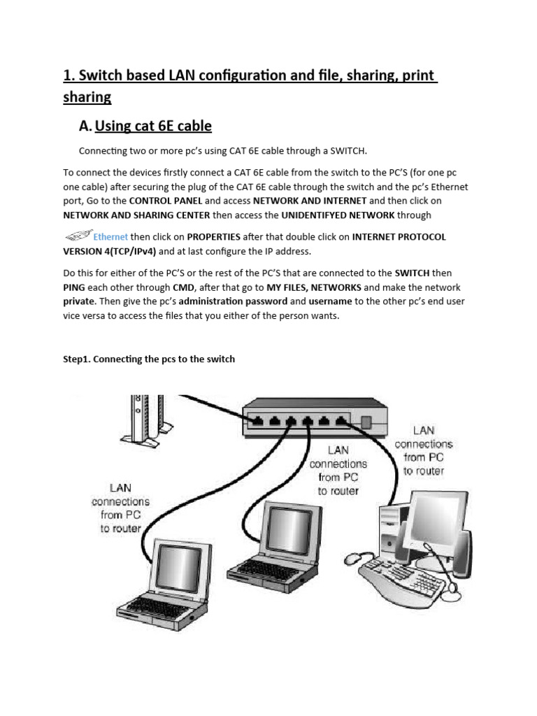 Steps for connecting computers wirelessly | PDF | Computer Network | Ip Address