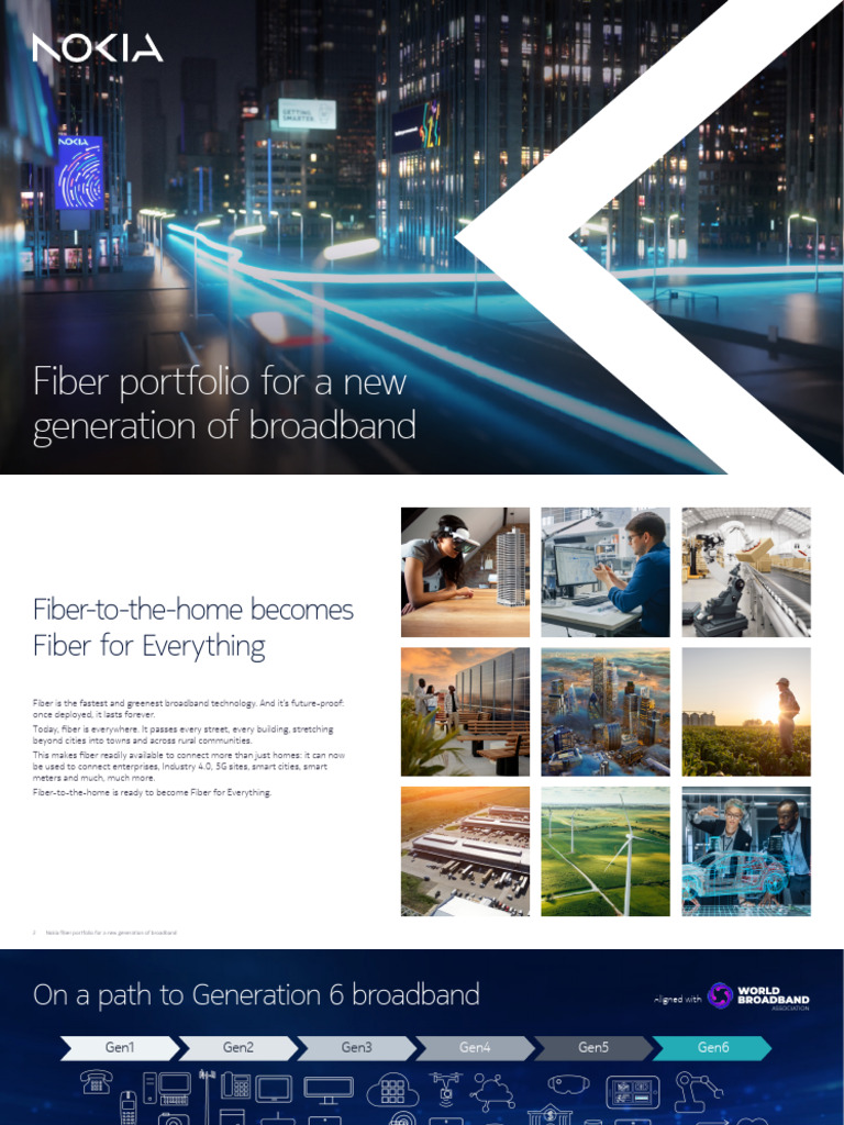 Nokia Fiber Portfolio For A New Generation of Broadband Brochure EN | Download Free PDF | Fiber ...