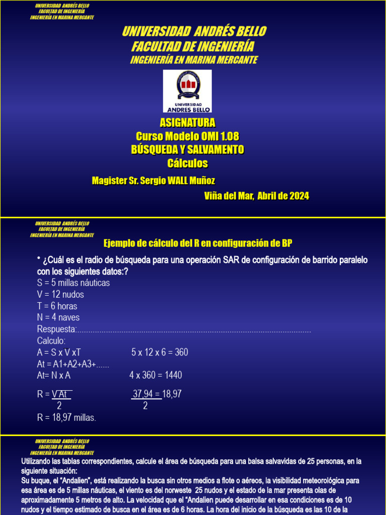 1.08 S&R Cuarta Parte 2024 Calculos | Descargar gratis PDF | Unidades de medida | Navegación