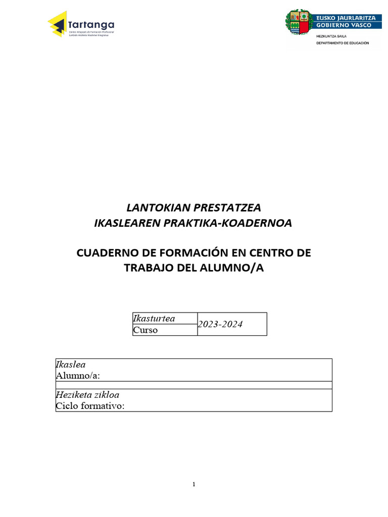 Cuaderno de Prácticas 2023-2024 | PDF | Business