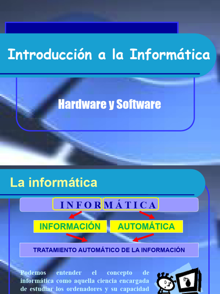 Introduccion INFORMATICA | PDF | Hardware de la computadora | Ventana (informática)