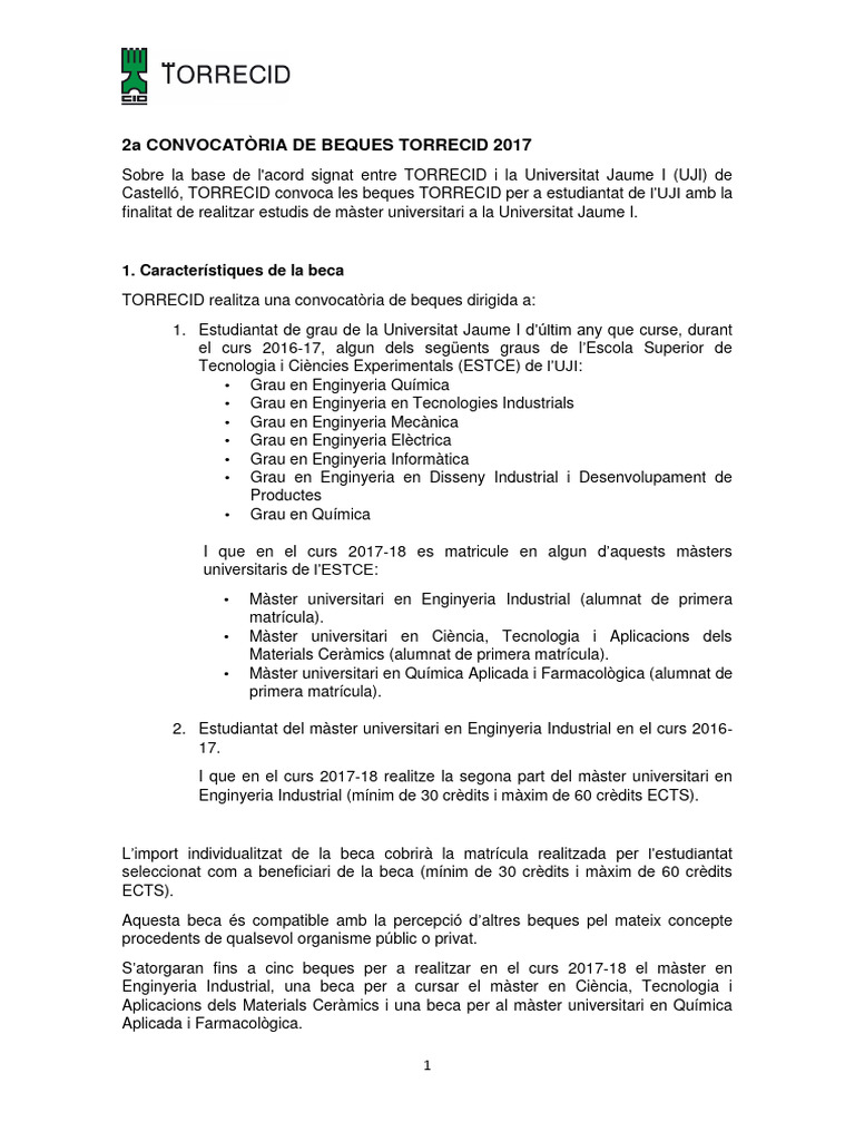 Torrecid 17 Va | PDF