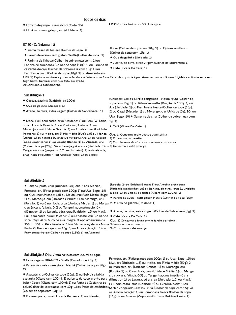 Plano Alimentar Emag | PDF | Caldo | Sopa