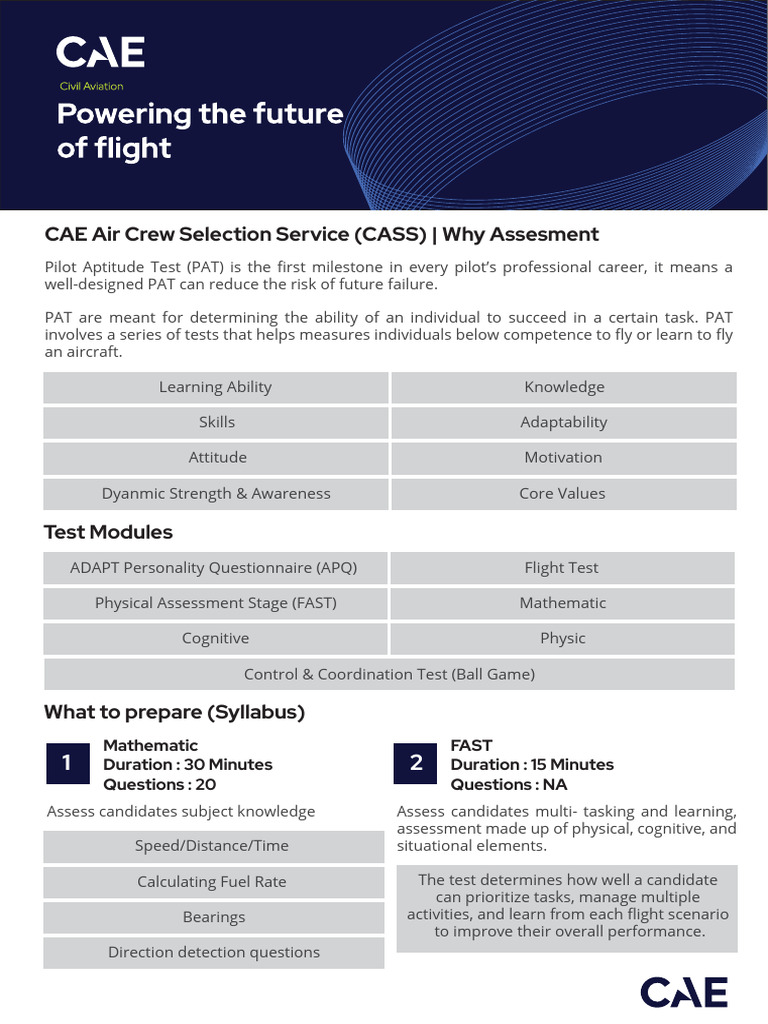 CAE IGO CPP Assessment Brochure | PDF | Learning | Reason