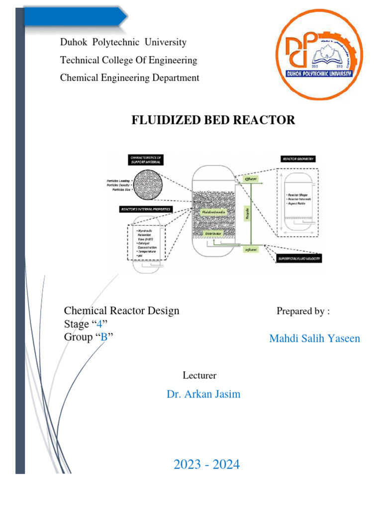 Fluidized Bed Reactor 2 | PDF | Fluidization | Chemical Reactor