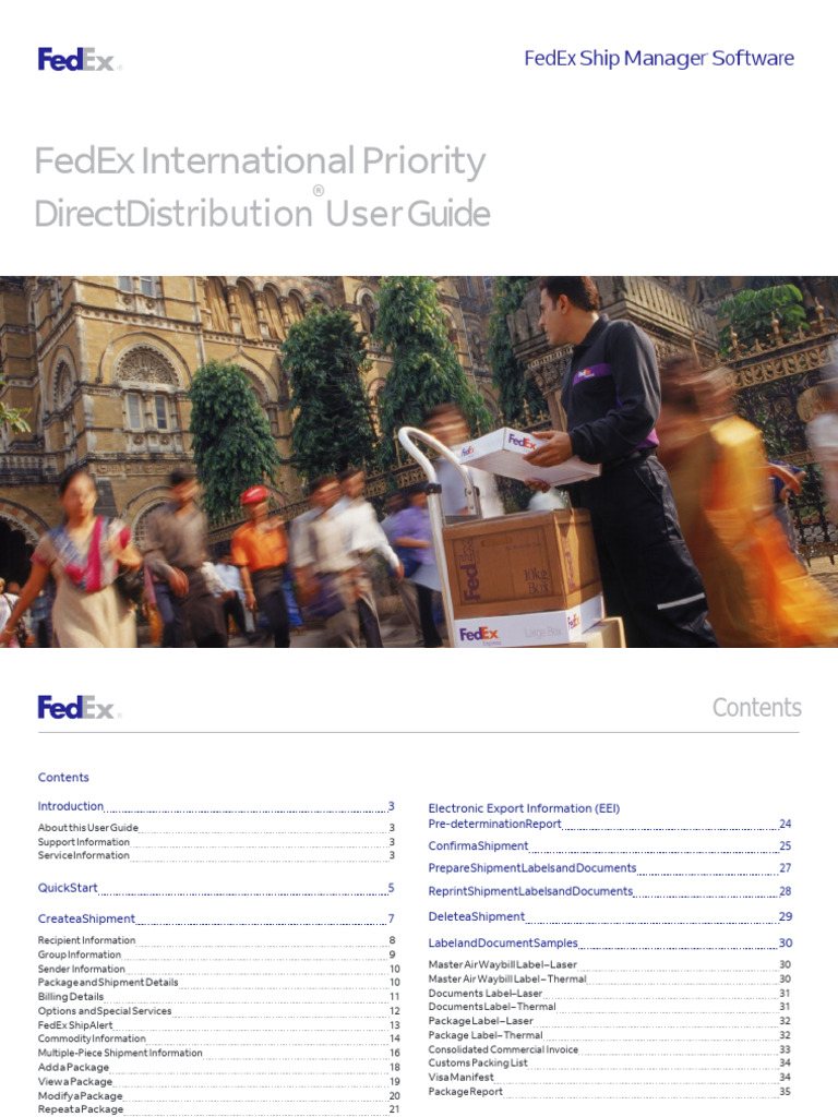 FedEx IPD User Guide | PDF | Cargo | Fed Ex