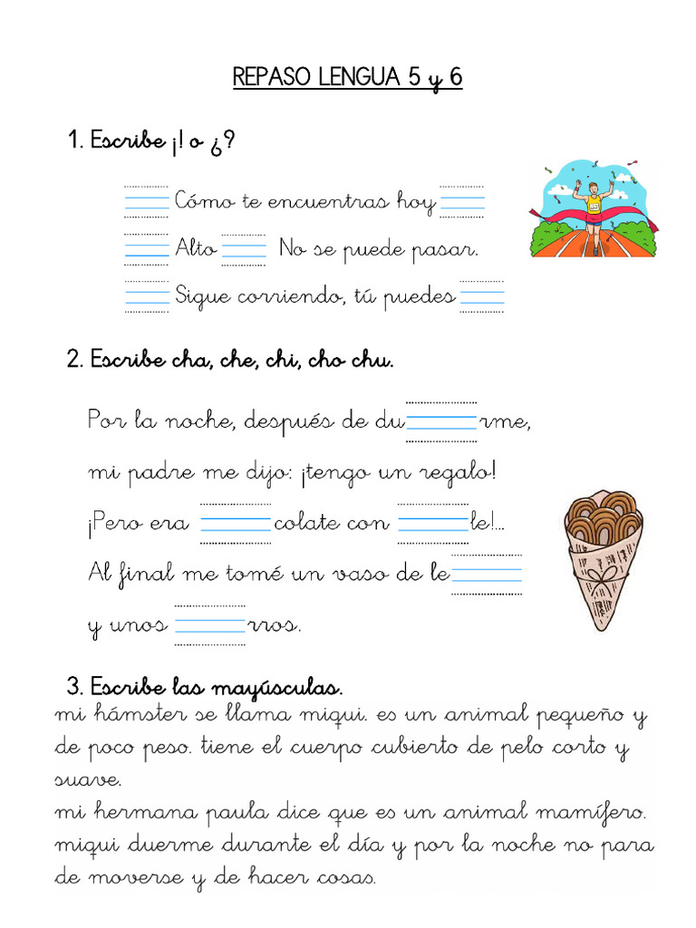 Actividades de Lengua para 5° y 6° Grado | PDF | Artes del Lenguaje y ...