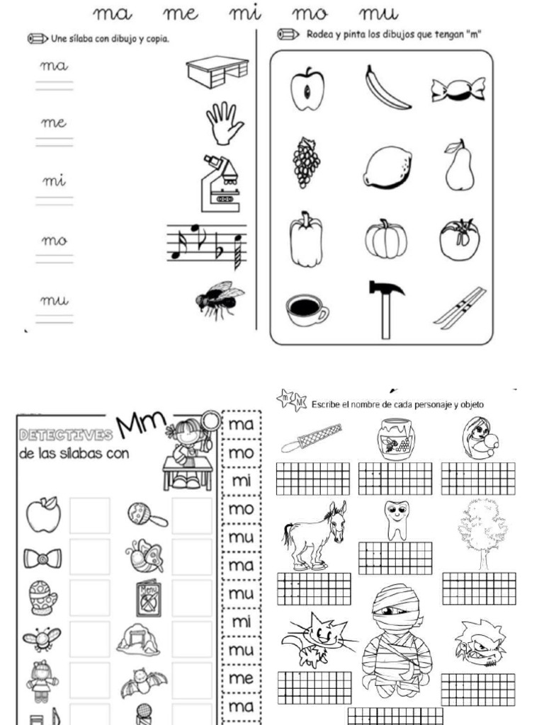 Tareas Letra M 1 | PDF