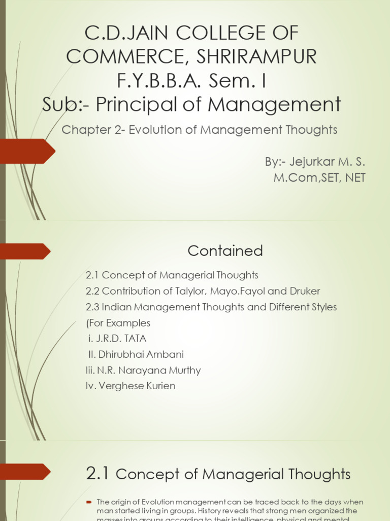 MAnagemnt Thoughts | PDF | Business | Economies